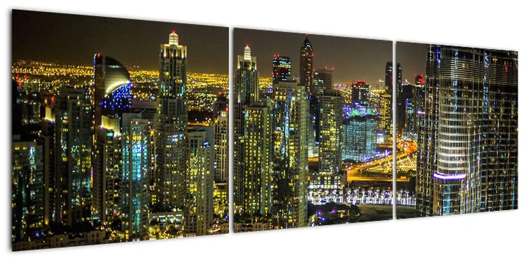 Obraz nočního města (150x50 cm), 40 dalších rozměrů