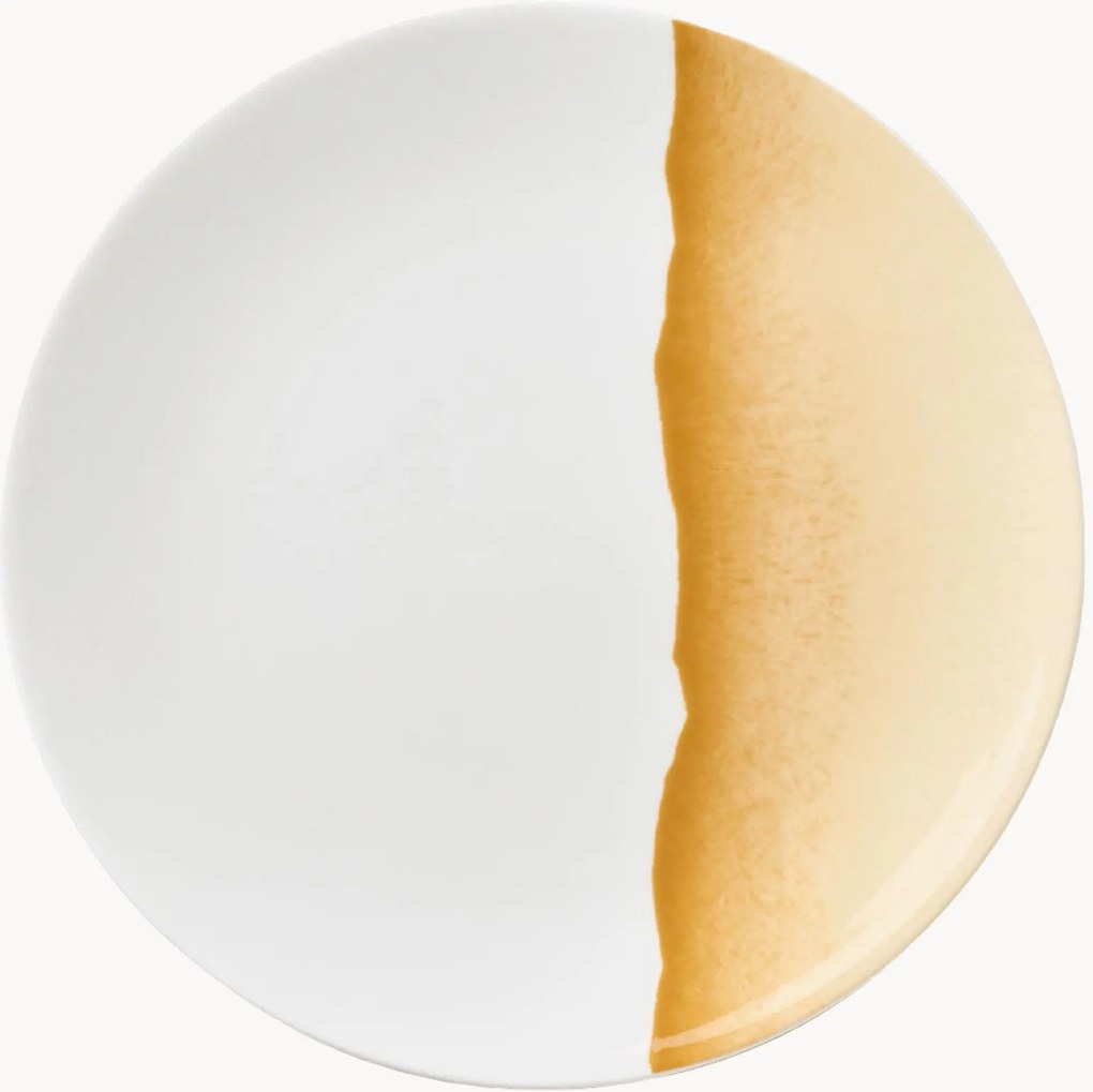 Sada dezertních talířů z kostního porcelánu Silhouette, 6 dílů
