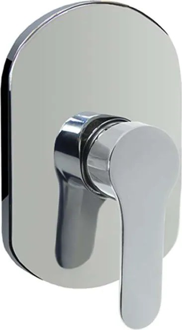 Mereo Mereo, Sprchová podomítková baterie bez přepínače, Zuna, Mbox, kryt, chrom, CB60105ZB