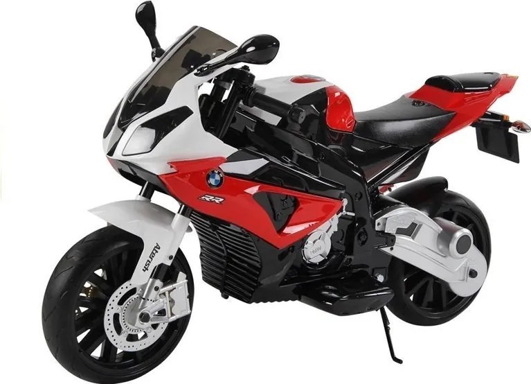 LEAN CARS Elektrická motorka pro děti BMW S1000RR červená tříkolová