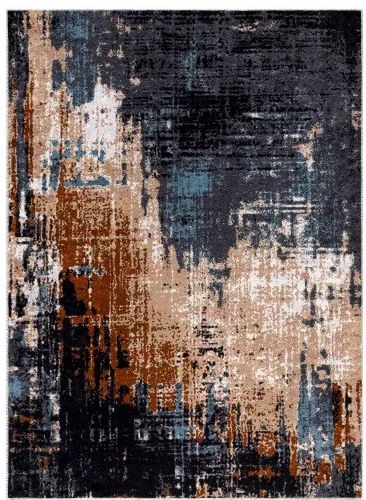 Dywany Łuszczów, Kusový koberec Miro 51454.802 navy / beige, 160x220, vícebarevná, chodba / předsíň