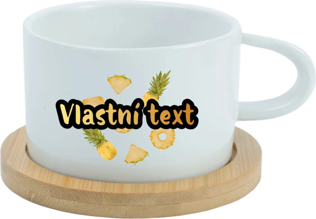 Personalizovaný keramický hrníček "MAKRONKA" s letním ovocem