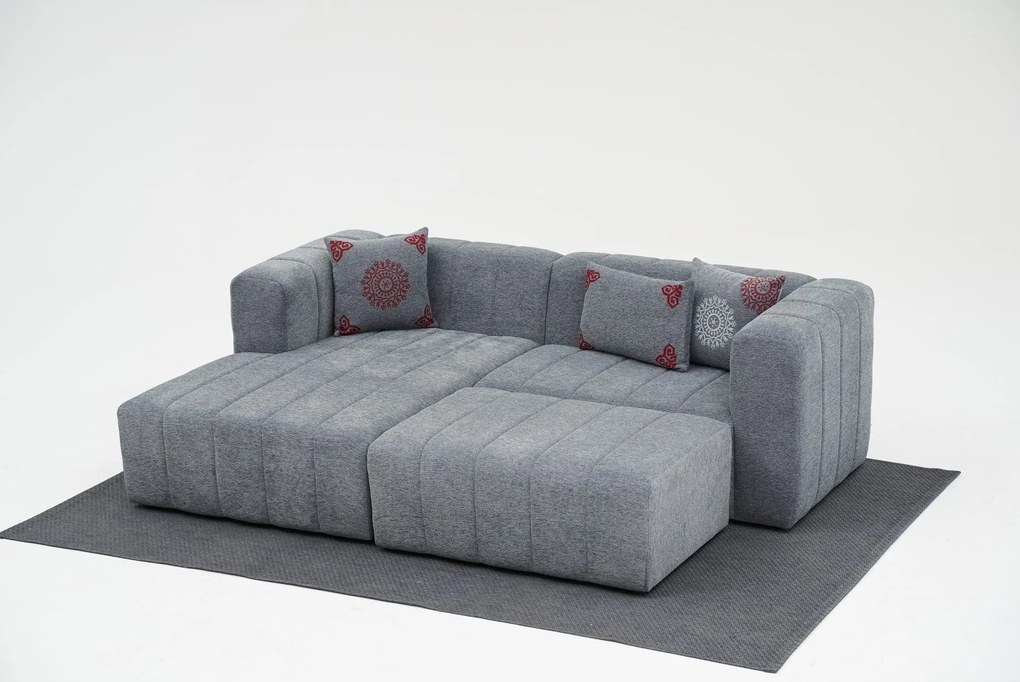 Hanah Home Rohová pohovka BEYZA MINI levá šedá