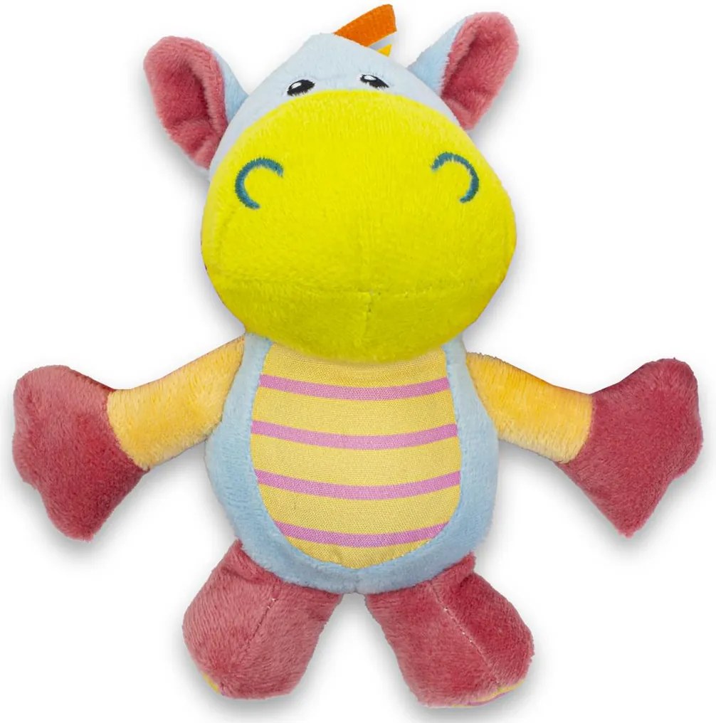Dětské plyšové chrastítko do kočárku Baby Mix hrošík a opička