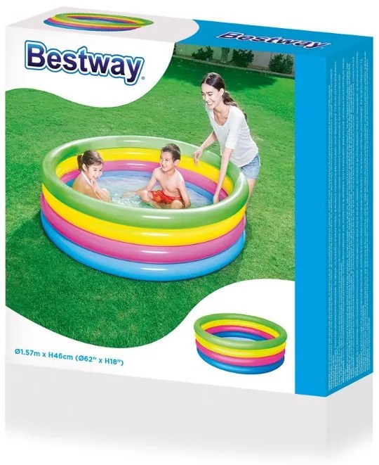 Dětský nafukovací bazén Bestway 157x46 cm 4 barevný