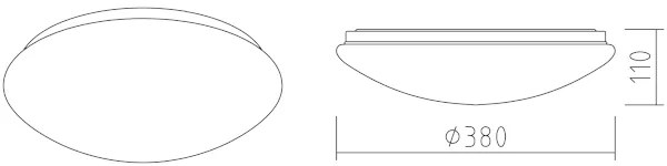 APLED - LED Stropní svítidlo LENS P TRICOLOR LED/24W/230V IP41 1680lm