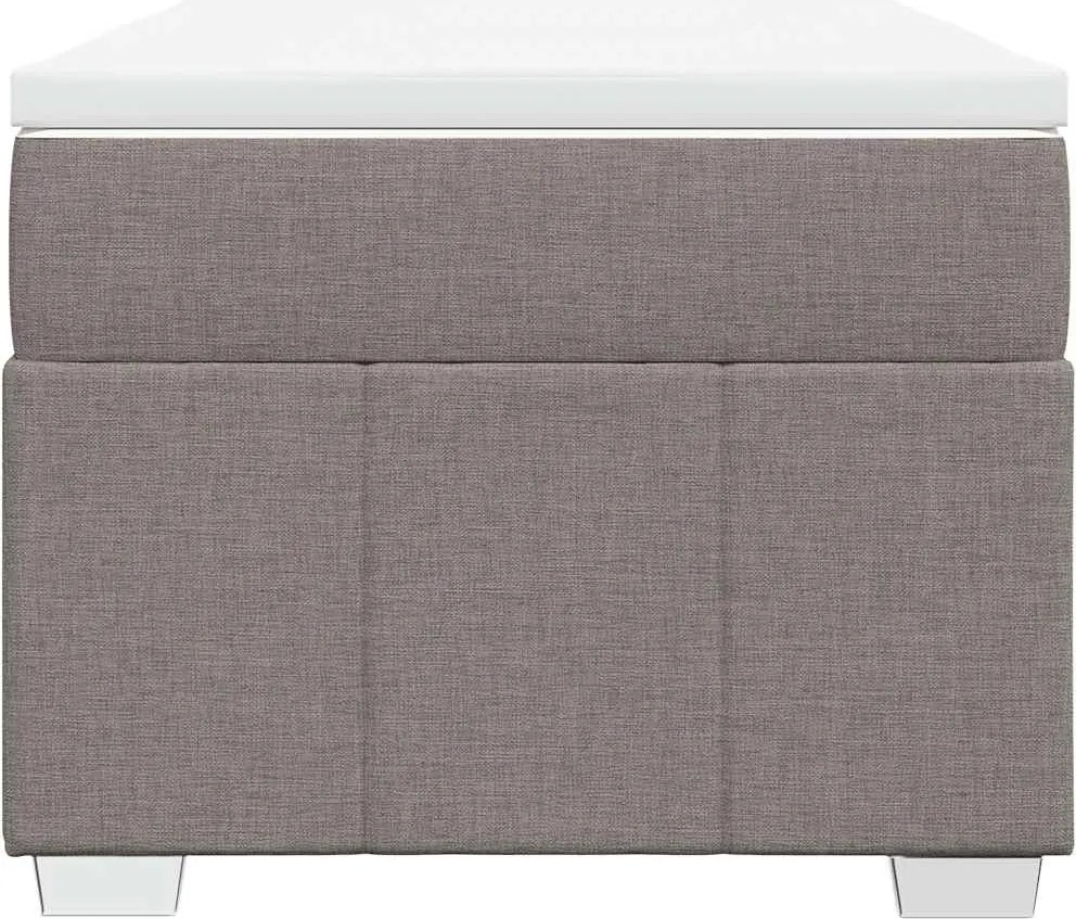 Box spring postel s matrací taupe 100 x 200 cm textil 3285453