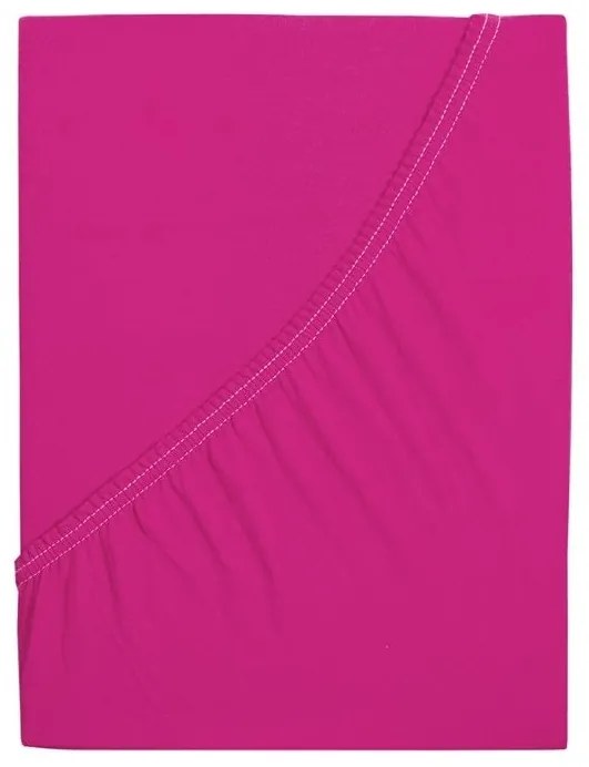 Jersey prostěradlo do dětské postýlky purpurové 70 x 140 cm
