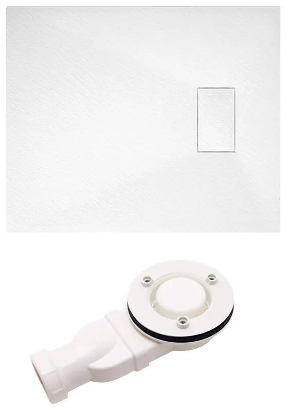 BPS-koupelny Obdélníková akrylátová sprchová vanička HYD-OSV-JUKO 130x80 bílá