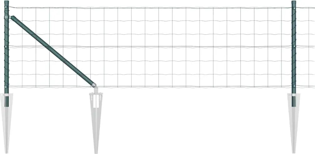 Evropský plot se hroty 25 x 0,4 m Ocel potažená PVC Zelená 3350596
