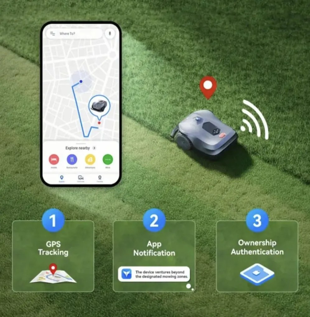AM-robots STORM 2000, robotická sekačka - 2000m2, LIDAR, sklon až 45%, Wifi/Bluetooth/4G - Hookii Neomow