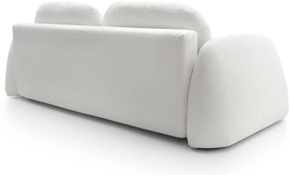 Krémová, bílá, Trojmístná rozkládací pohovka MONSOON, 259 cm