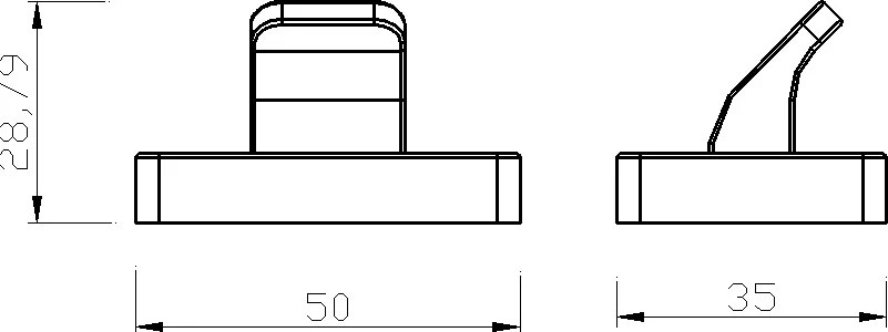 Novaservis - Háček GRETA, chrom, AGR05