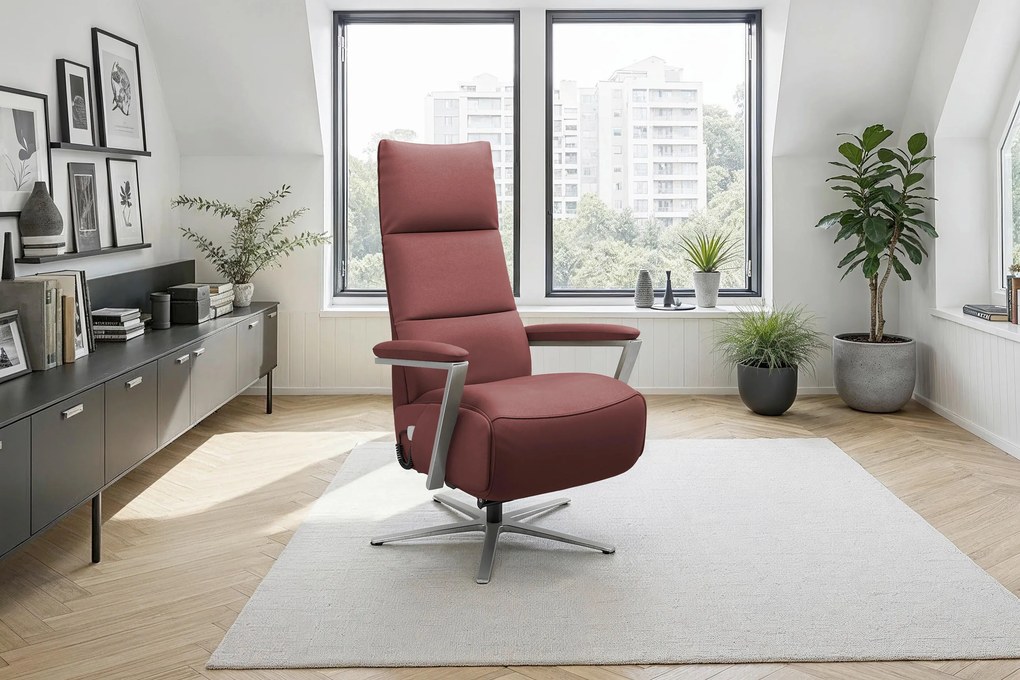 XXXLutz RELAXAČNÍ KŘESLO, kůže, červenohnědá Sit & More - Online Only křesla & taburety - 00014402879G