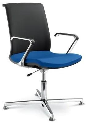 LD seating Kancelářská židle LYRA NET 204-F34-N6 BR-785-N6 pevné područky z leštěného hliníku GALERIE - Čalounění LD seating LÁTKY 1 / DINO, ERA, ONE 2021