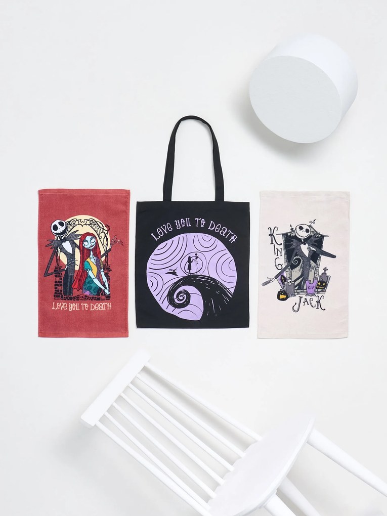 Sinsay - Bavlněné ručníky 2 ks Nightmare Before Christmas - vícebarevná