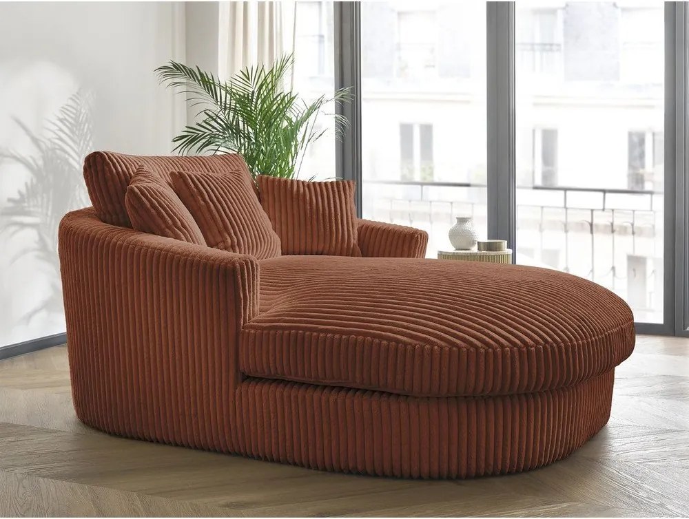 Oranžové manšestrové křeslo Belem – Bobochic Paris