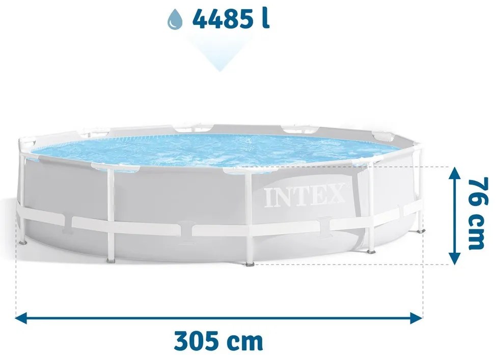 Zahradní bazén kovové konstrukce Prism Frame 305 x 76 cm INTEX 26700
