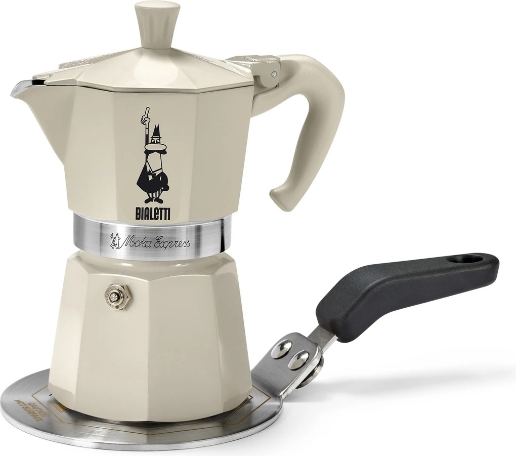 Bialetti Moka Express, 190 ml, krémová