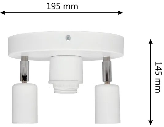 Bodové svítidlo CENTRO 3xE27/15W/230V bílá