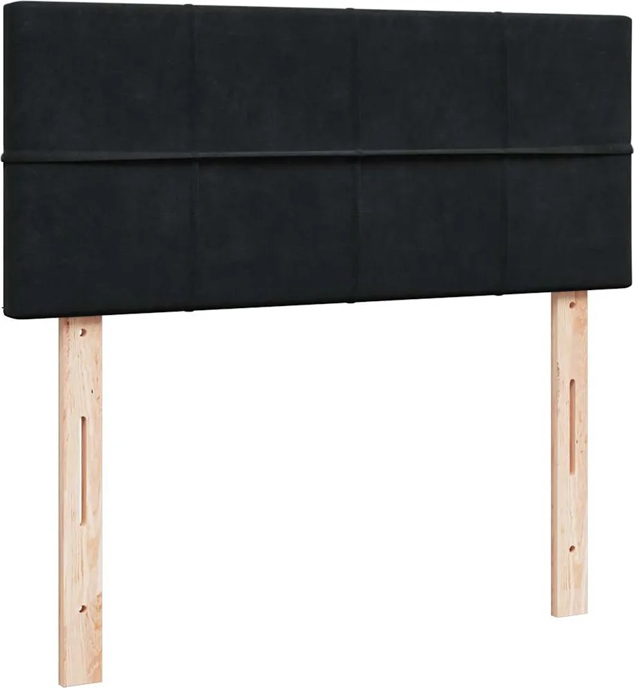 Box spring postel s matrací černá 120 x 190 cm samet 3287688