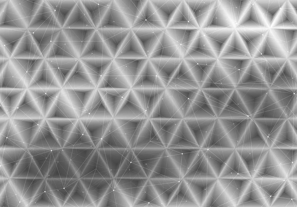 Fototapeta - Abstraktní trojúhelníky (254x184 cm)