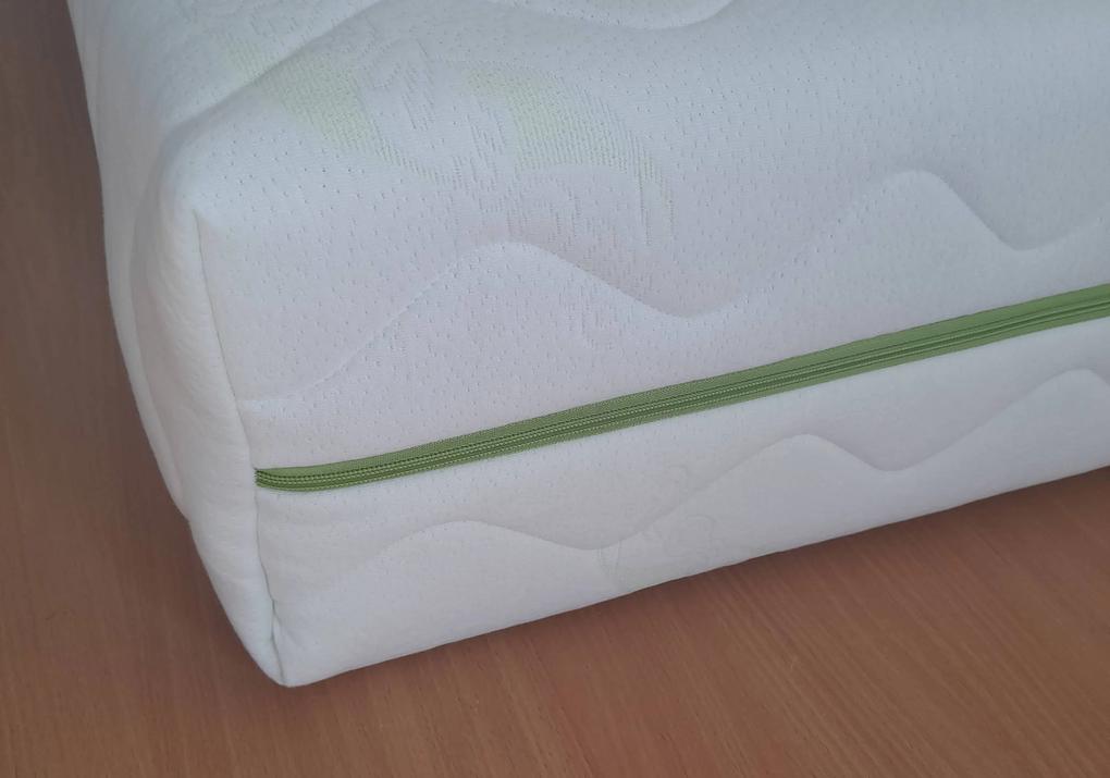 Via-nábytek Potah na matraci ALOE VERA GREEN 90 x 200 10 cm