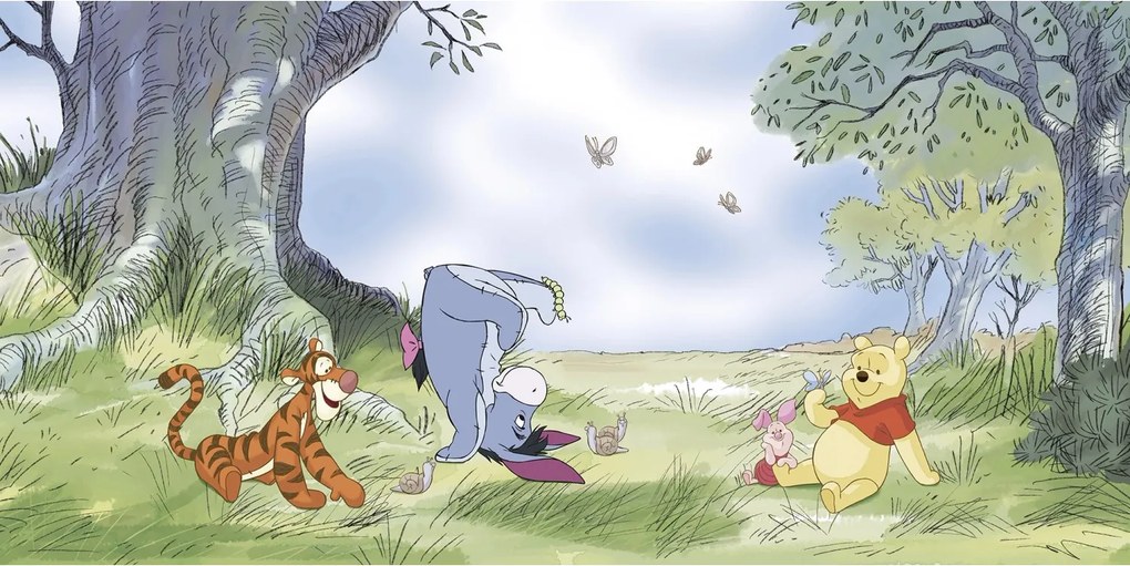 Komar Vliesová fototapeta Disney Winnie The Pooh Friendly Day 500 x 250 cm