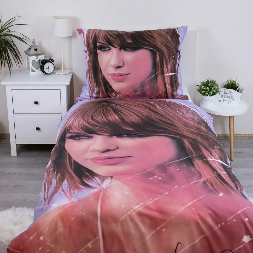 Jerry Fabrics Bavlněné povlečení Swiftie, 140 x 200 cm, 70 x 90 cm