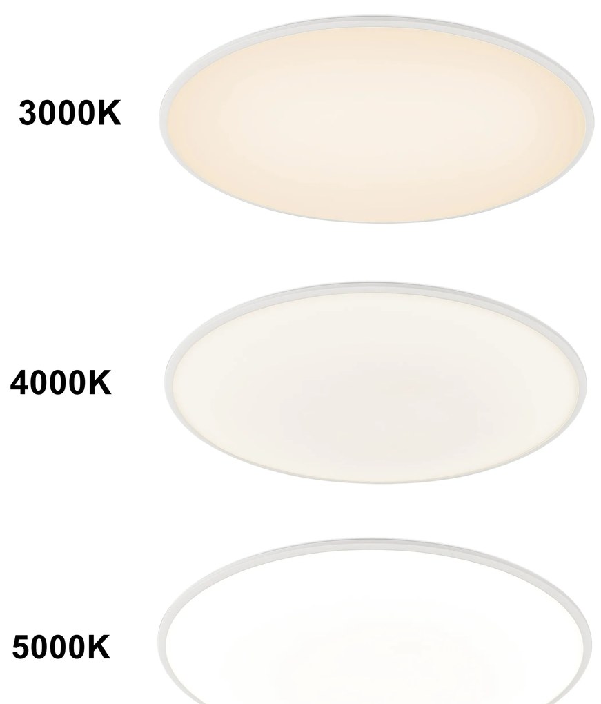 Mantra Slim, bílé stropní svítidlo, LED 24W, CCT 3000/4000/5000K, průměr 37cm