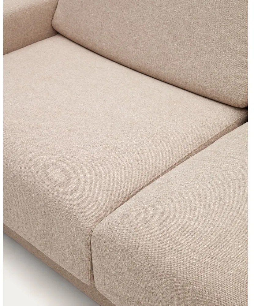 Béžová rozkládací pohovka 244 cm Anley – Kave Home