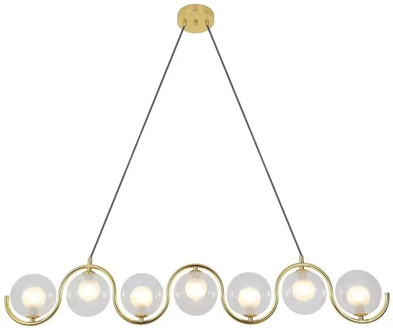 Toolight Toolight, stropní svítidlo 7xG9 APP1441-7CP, zlatá, OSW-01253
