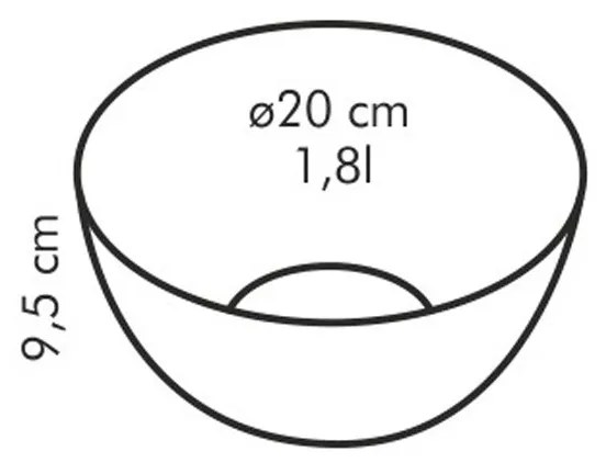 TESCOMA Skleněná mísa GIRO ø 20 cm