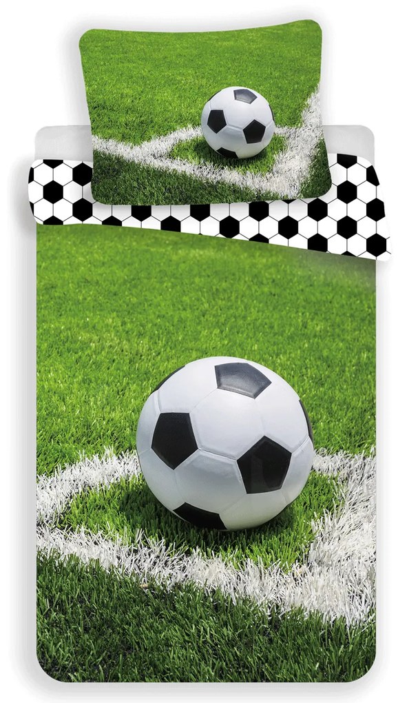 Jerry Fabrics Bavlněné povlečení 140x200 + 70x90 cm - Fotbal