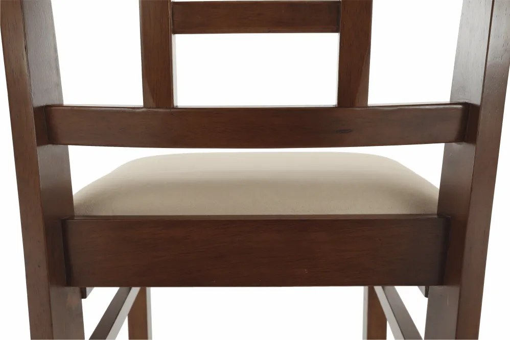 Jídelní židle, ořech / béžová, OLEG NEW