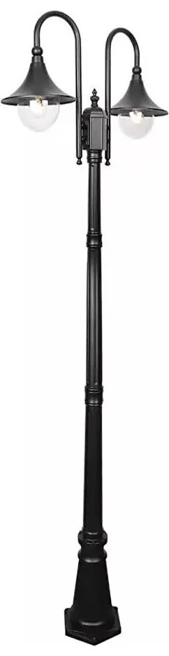 TK Lighting Venkovní lampa TALEZ 2xE27/15W/230V IP44 černá 6980