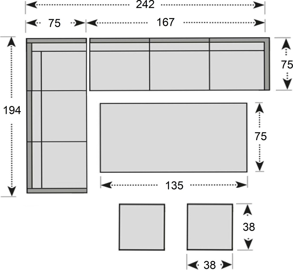 Doppler YORK zahradní sedací souprava