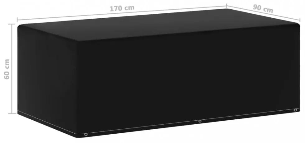 Plachta na zahradní nábytek PE černá Dekorhome 325x205x90 cm
