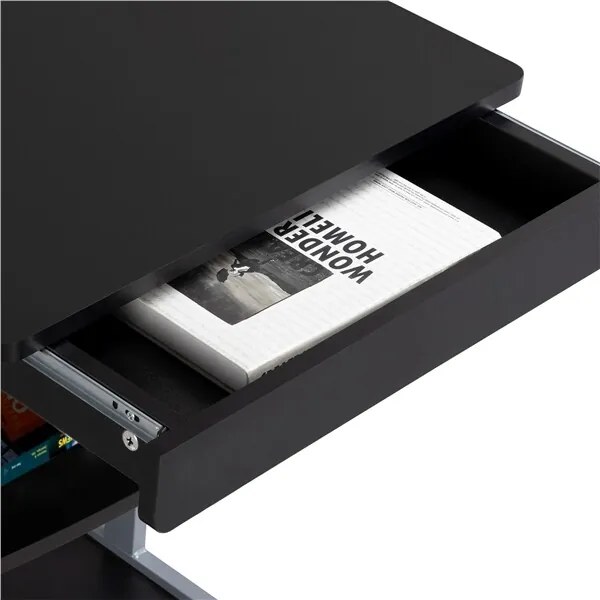 Psací stůl Yaheetech – černá (264626228226)