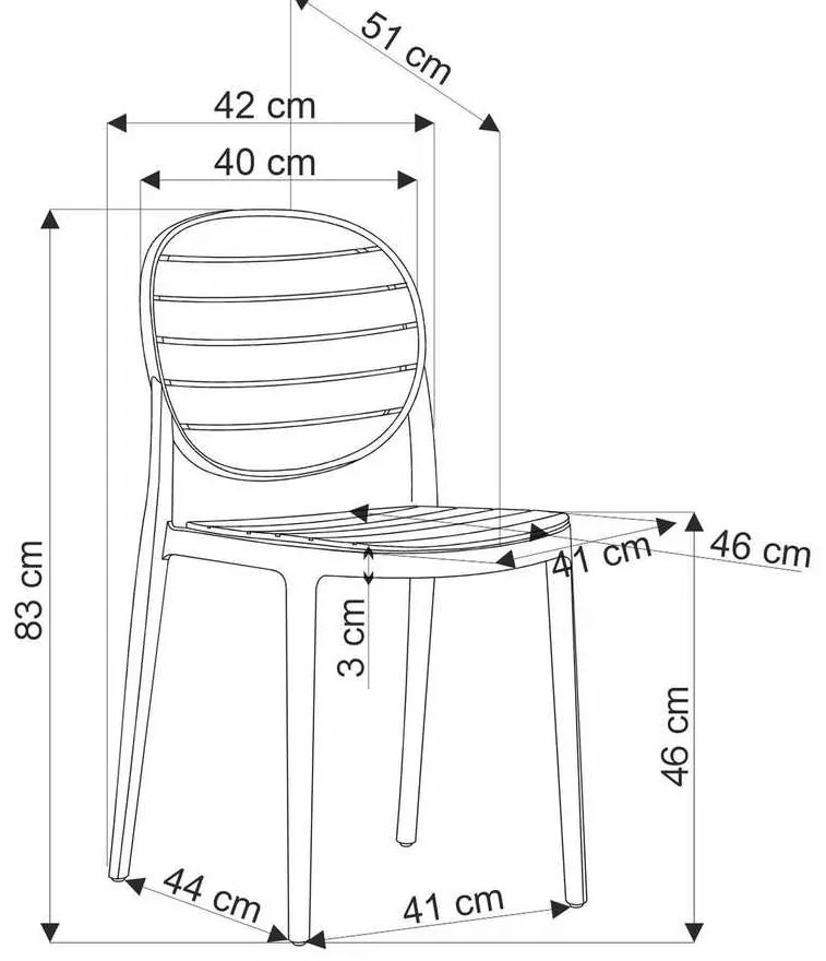 Jídelní židle Josie, černá