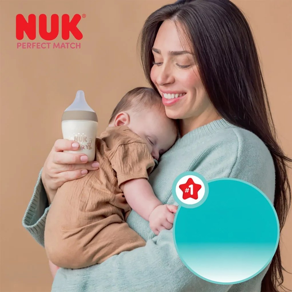 Kojenecká láhev NUK Perfect Match s kontrolou teploty Sheep 260 ml