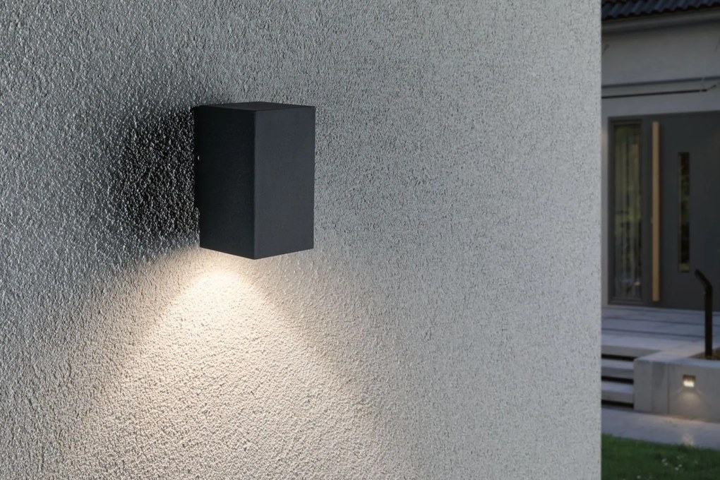 P 94327 Venkovní nástěnné svítidlo Flame 1x3,8W IP44 3.000K antracit 230V - PAULMANN