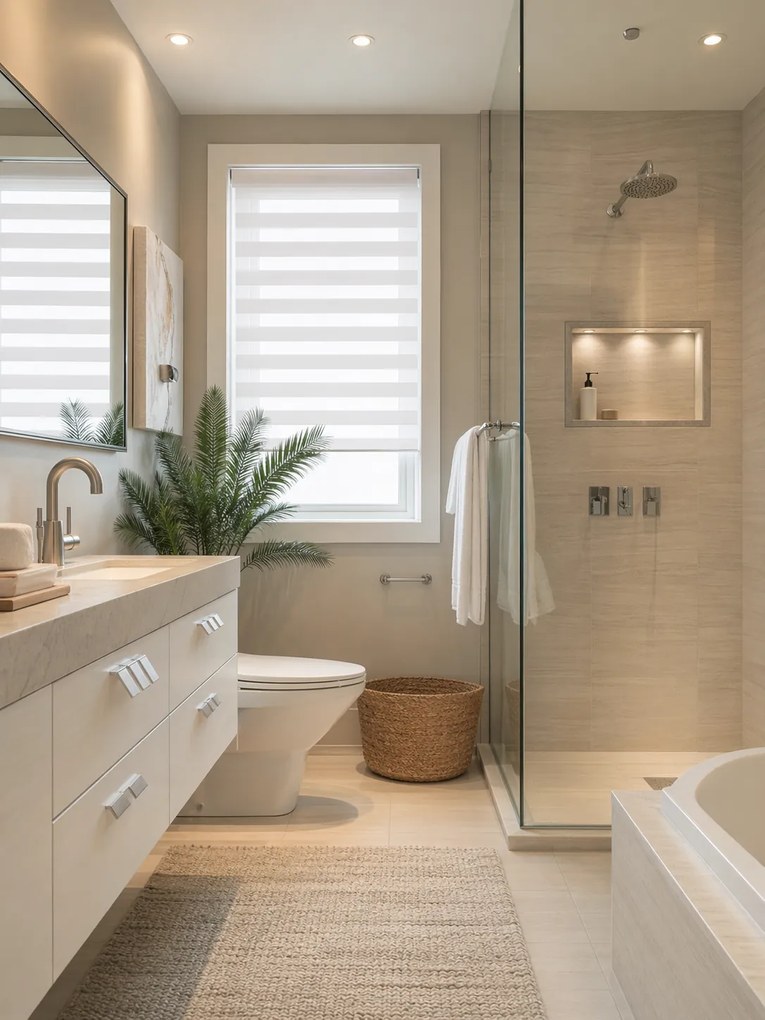Roleta Den a Noc neinvazivní Premium Písek 114x220 cm