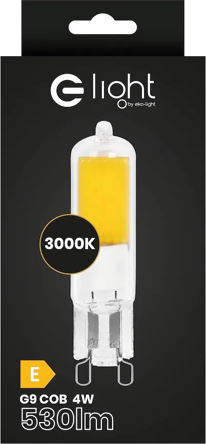 LED žárovka COB G9 teplá 3000k 4w 530 lm