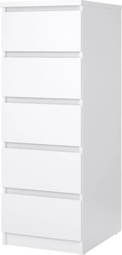 FALCO Komoda Simplicity 233 bílý lesk
