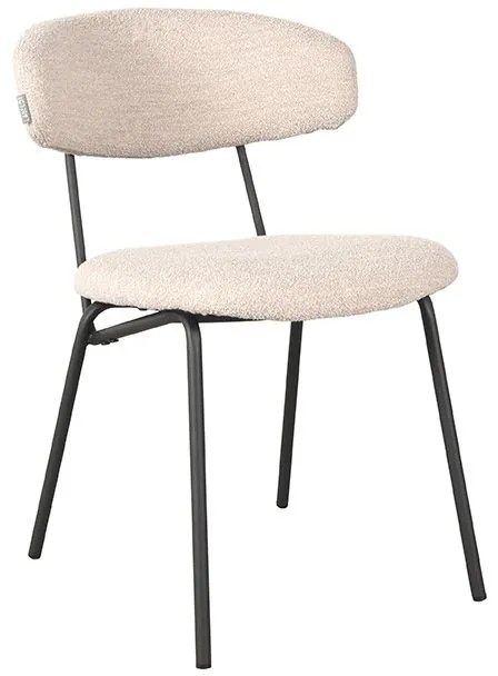 LABEL51 Jídelní židle ZACK bílý bouclé IH-50.163