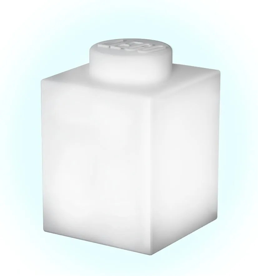 Bílé silikonové noční světýlko LEGO® Classic Brick