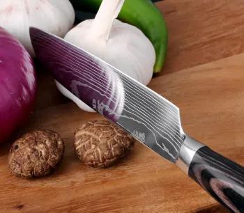 Kuchyňský Santoku nůž 5" XITUO SAGA ocel 7CR17 440C