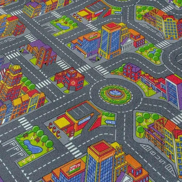 ASSOCIATED WEAWERS DĚTSKÝ METRÁŽOVÝ KOBEREC BIG CITY 97 vícebarevný BARVA: Vícebarevný, ŠÍŘKA: 4 m