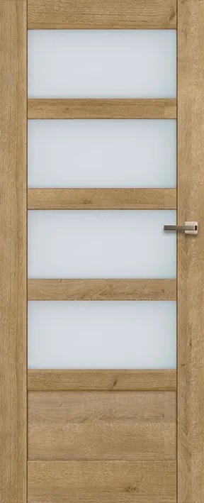 Interiérové dveře vasco doors BRAGA model 5 Průchozí rozměr: 70 x 197 cm, Orientace dveří: Levé dveře, Dekor: Ořech muškátový